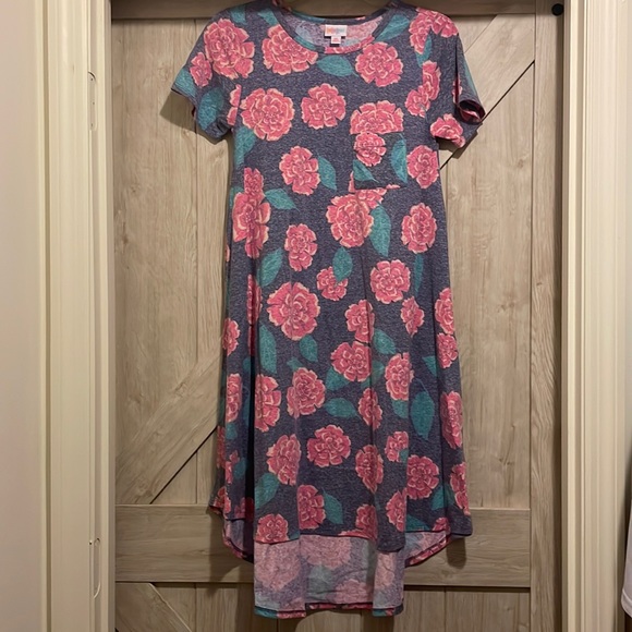 LuLaRoe | Dresses | Carly Dress With Flower Print | Poshmark
